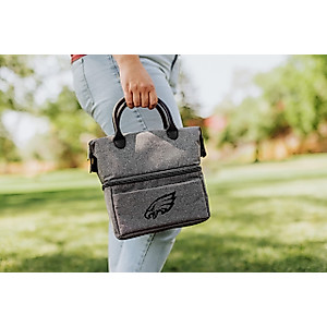 PICNIC TIME NFL Philadelphia Eagles Urban Lunch Bag - Cooler Lunch Tote - Insulated Lunch Bag, (Gray with Black Accents)
