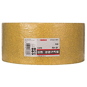 Bosch Pro Best for Wood and Paint Sanding Roll for Wood and Paint (115 mm, 50 m, 40 Grit, C470)