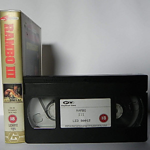 Rambo 3: Sylvester Stallone - (1988) Action/Adventure - Soviet-Afghan War - VHS