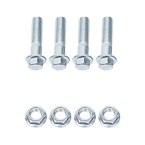 Guaopom 220mm Front Suspension Arm Kit, A Arm Steering Strut Knuckle Spindle 3 STUD Wheel Hub, Upper Lower Swing Arm And Front Suspension Shock For ATV Quad Bike Buggy Go Kart DIY Parts