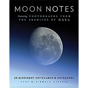 Moon Notes (NASA Stationery Set, 20 Space Greeting Cards)