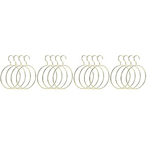 Alipis 16 pcs Ring Belts Hanger Scarf Holders Metal Hooks Rings Hanging Wardrobe Organizer Storage Shawl Golden Jewelry Rack Wrap Tie for Ties Neckties Round Belt Iron Nordic Scarves