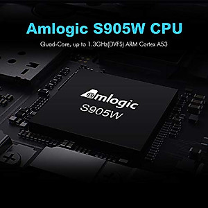 Shiningworth MXQ Android TV Box, Android 7.1 TV Box Amlogic S905W Quad Core 1G+8G WiFi 2.4GHz HD 4Kx2K Smart TV Media Player for Home Entertainment