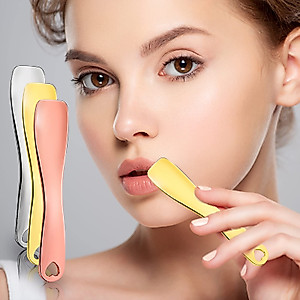 Sibba 3 Pieces Facial Massage Spatula Sticks Mini Skincare Tiny Spoons Face Eye Cream Lotion Makeup Applicator Tools Brush Set Reusable Skin Care Beauty Cosmetic Tool
