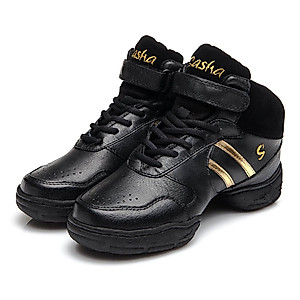 DKZSYIM Men and Women's Breathable Dance Sneaker Boots Split Sole Modern Jazz Ballroom Performance Sports Dance Shoe,B52,US 9