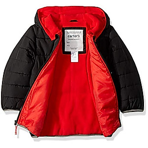 Carter's Baby Girl's Little Boys' Adventure Winter Jacket, Very Black, 5 Years