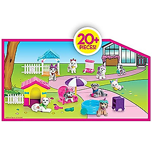Barbie Pets Dreamhouse Pet Surprise Playset, Includes 6 Pets, Two Pet Homes, and Over 15 Accessories, Kids Toys for Ages 3 Up, Amazon Exclusive