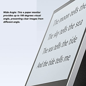 TUORE Ink Display, E Paper Screen 10.3 Inch 15Hz Refresh Wide Angle for Computer (US Plug)