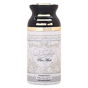 Pure Musk Deodorant - 250ML (8.4 oz ) I Pure Musk, 3 Pack | Oriental DEO with a Classic Combination of Oudh, Roses & Vanilla I Energizing Oud Fragrance I Classy Unisex Scent I Summer Deo Fresh, Citrus, Pepper I Vanilla, Jasmine, White Musk, Ambergris & Sa