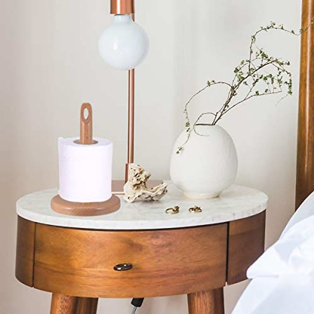 EXCEART Yarn Holder Knitting Yarn Holder Wooden Crochet & Thread Stand Storage Rack Knitting Accessories