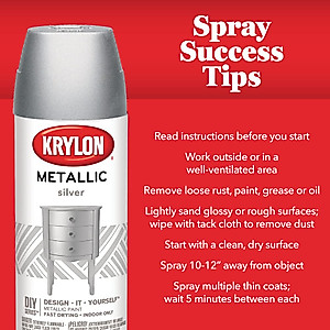 KRYLON DIVERSIFIED BRANDS K01706 Krylon Spray Paint, Gold 12 Ounce (Pack of 1)