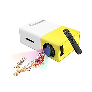 Mini Projector,Neat Projector Portable for Kids Gift,Small Outdoor LED Video Projectors for Home Theater Movie with HDMI USB TV and Remote Control (5 inches Upgraded)