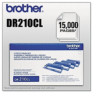 Brother Dr210cl Drum Unit, Black/Cyan/Magenta/Yellow - in Retail Packaging