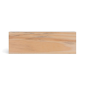 Hearts Build Home Classic White 10 x 3.5 Pine Wood Tabletop Block Sign