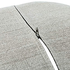 Creative Co-Op Linen Embroidered Bee, Natural Pillow