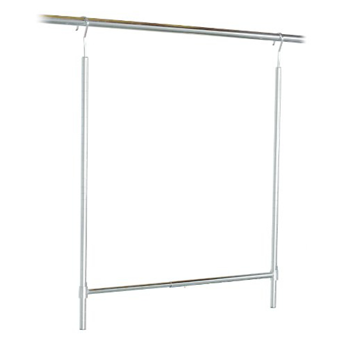DecoBros Adjustable Hanging Closet Rod, Chrome