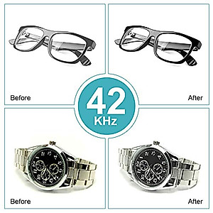 Ultrasonic Cleaner, UKOKE 3800S Professional Ultrasonic Jewelry Cleaner with Timer, Portable Household Ultrasonic Cleaning Machine, Electronics Eyeglasses Watch Ring Diamond Retainer Denture Clean