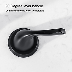 RKF Faucet- Replacement Lever Handles with Valve Faucet Accessory Faucet Parts Faucet Kit Black B07
