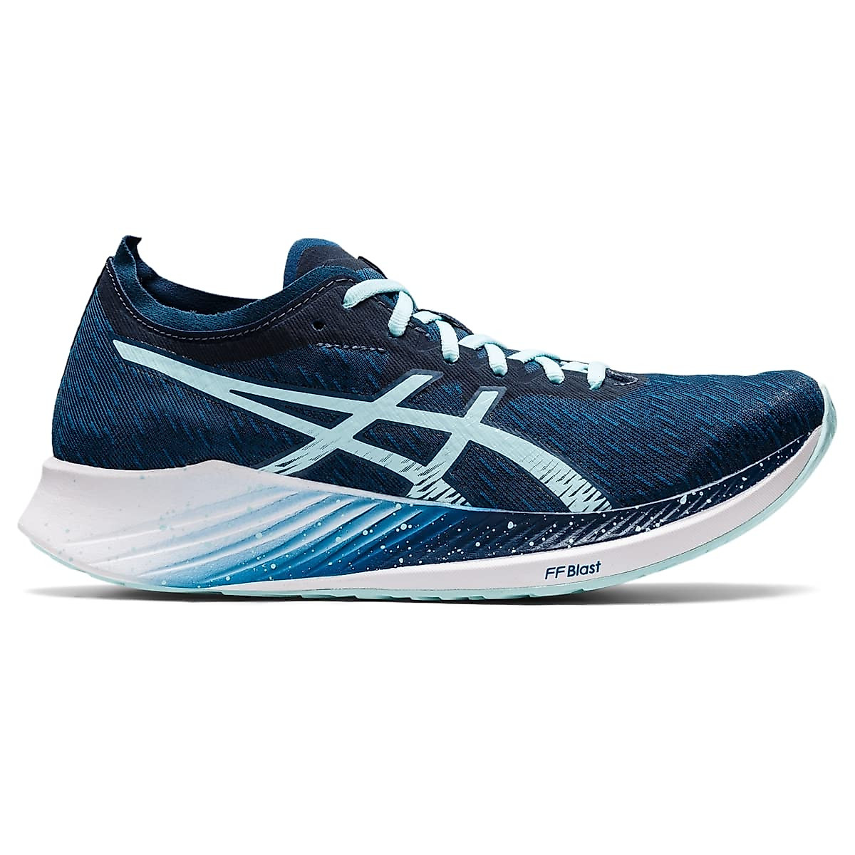 ASICS Women's Magic Speed Running Shoes, 8.5, MAKO Blue/Clear Blue