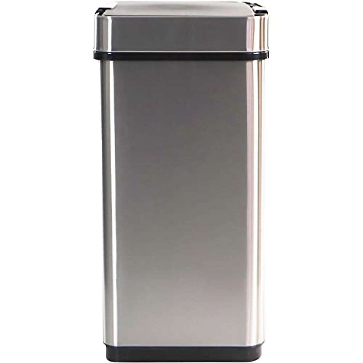 Hanover 50-Liter / 13.2-Gallon Stainless Steel 50 Liter / 13.2 Gallon Hands Free Trash Can Garbage Bin, Fingerprint Resistant, Soft Close, Sensor Lid
