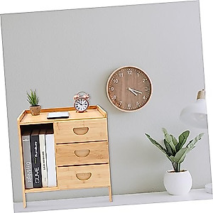 Homoyoyo 1pc Bedside Table Sofa Side Table Night Table Couch End Tables Mini Furniture Wood Decor Home Furniture Sofa Bedside Table Simple Wood Night Table Wooden Bedside Table Locker Books