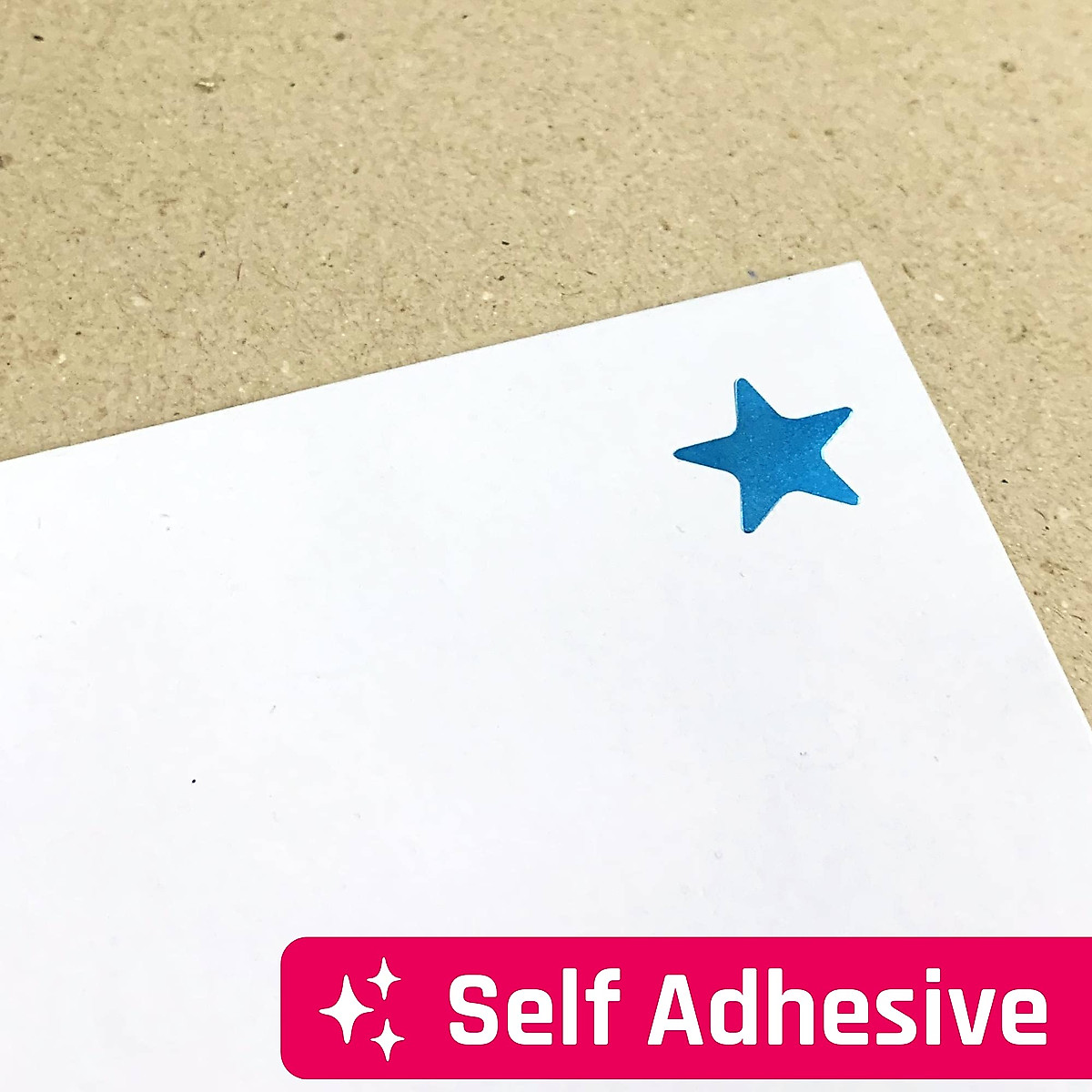 8 Colors, 1000 Pack, Foil Star Metallic Stickers, 0.6" Diameter