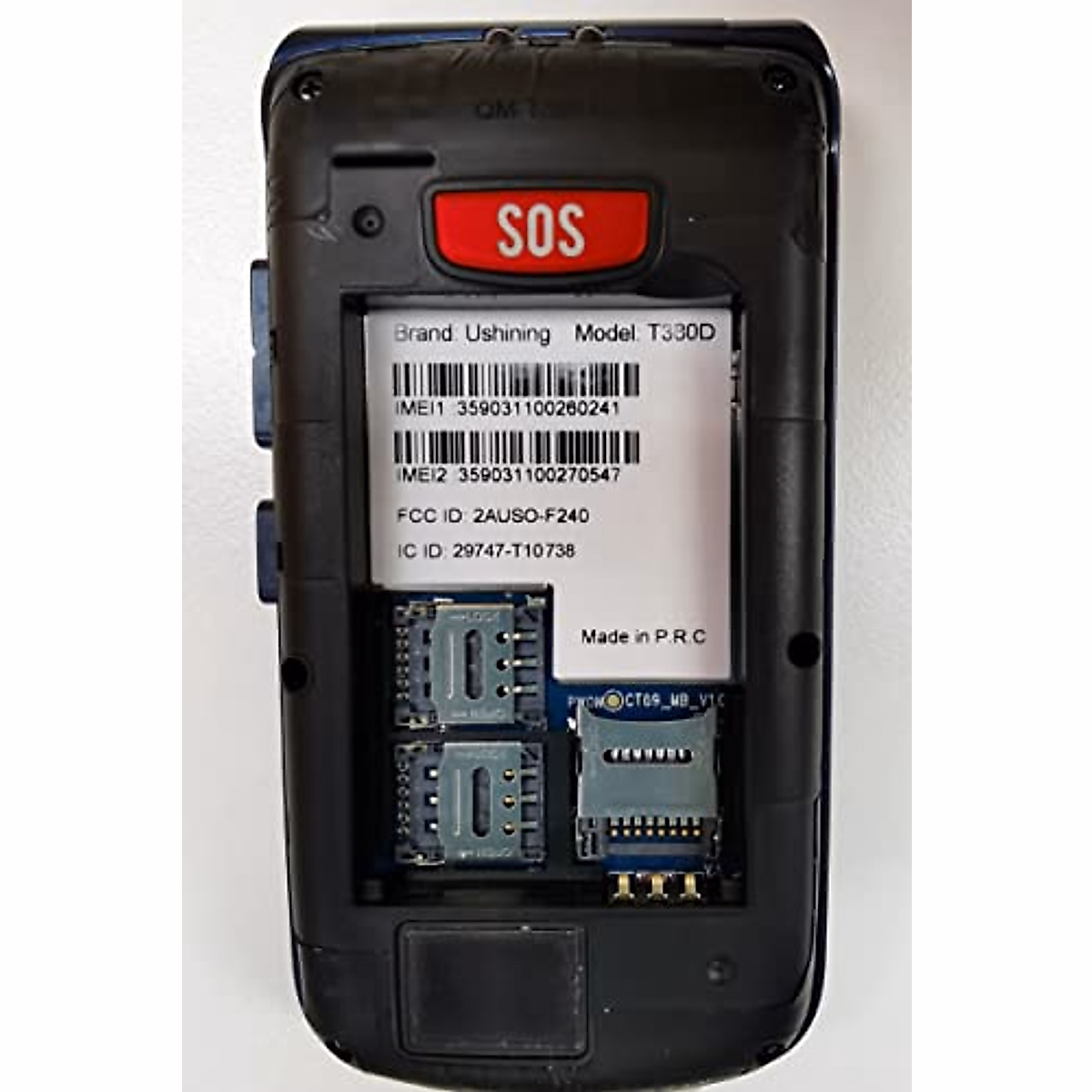 USHINING 4G LTE Unlocked Senior Flip Phone Dual Standby Seniors Cell Phone SOS Big Button Senior Basic Phone for Elderly 2.4 Inch Screen Unlocked Feature Cell Phone with Charging Dock (Blue)