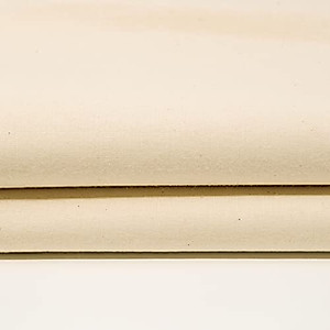 Roc-Lon 90" 100% Cotton Unbleached Permanent Press, Cut by Yard, Off-White