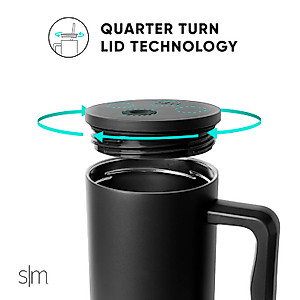 Simple Modern 30 oz Tumbler with Handle and Straw Lid | Insulated Cup Reusable Stainless Steel Water Bottle Travel Mug Cupholder Friendly | Gifts for Women Men Him Her | Trek Collection | Bellini