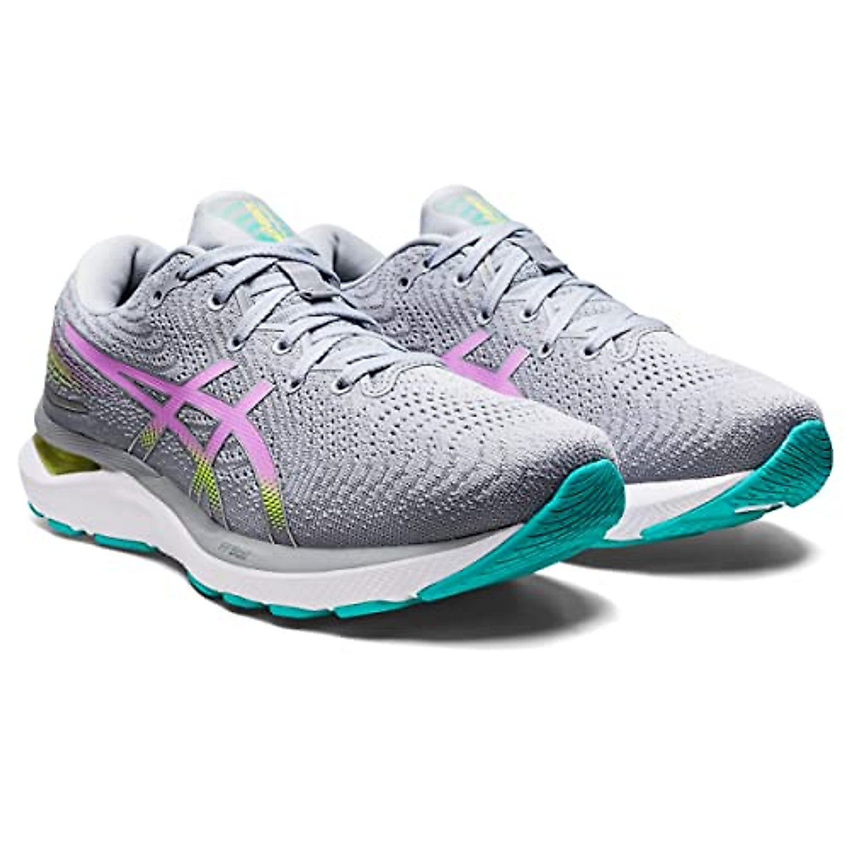 ASICS Women's Gel-Cumulus 24 Running Shoes, 8.5, Piedmont Grey/Lavender Glow