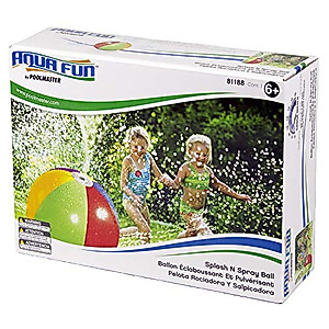 Poolmaster Splash and Spray Beach Ball Sprinkler Water Toy