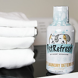 Pet Refresh Pet Laundry Detergent - Unscented - 16oz - Laundry Odor Eliminator for Strong Odor - Pet Odor Laundry Detergent - Urine Odor Eliminator - Dog Laundry Detergent