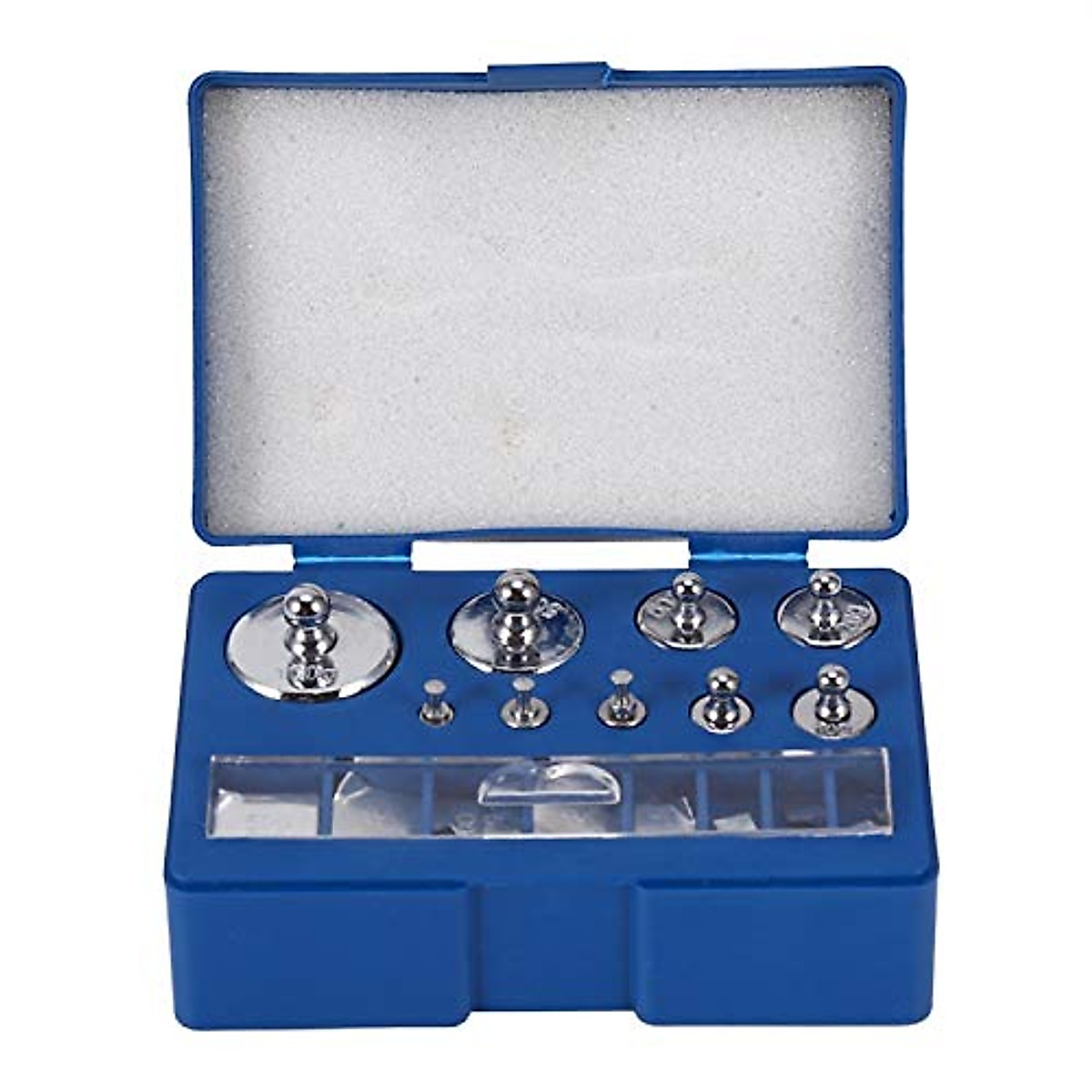 Scale Balance Calibration Weights, 10mg-100g Gram Precision Steel Scale Calibration Weight Kit with Case & Tweezers for Digital Scale Balance, Jewellery Scale, Lab Educational Science