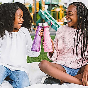 S'well S'ip by S'well Stainless Steel Water Bottle - 15 Oz - Pink Meadow - Double-Walled Vacuum-Insulated Keeps Drinks Cold for 24 Hours and Hot for 10 - with No Condensation - BPA-Free