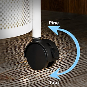 Rotating Kitchen Storage Rack No Assembly, Fruit Basket for Kitchen, Metal Storage Tower Basket Shelves Organizer on Rolling Wheels with Removal Drawers for Fruit Vegetable 5 Layers