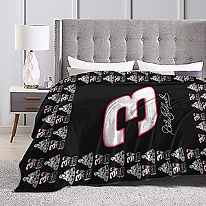 DUMIEOKULA Blanket Flannel Fleece Plush Blanket Throw - Super Soft Warm Lightweight Microfiber Blanket for Chair, Sofa, Couch, Camping, Travel, Black, 50''x40''