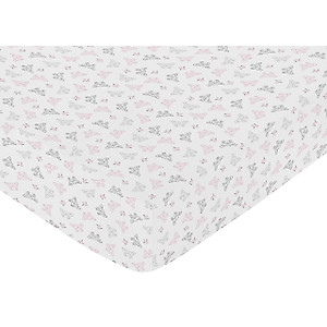 Fitted Crib Sheet for Shabby Chic Alexa Baby/Toddler Bedding - Butterfly Print…