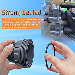 Boltigen 1-1/2 PVC Pool Pump Fitting Coupling, 1.5" NPT Male x 1.5" Slip Union Socket Joint Adapter Connector Replacement for Pool Spa Pump