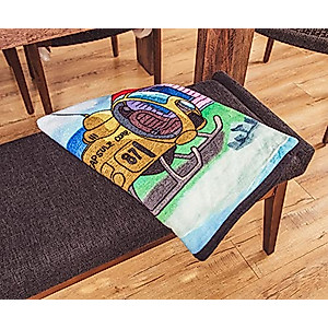 Dragon Ball Z Kame House Plush Throw Blanket | Fleece Blanket Cover, Cozy Sherpa Wrap For Sofa And Bed, Home Decor Room Essentials | Anime Manga Gifts And Collectibles | 45 x 60 Inches