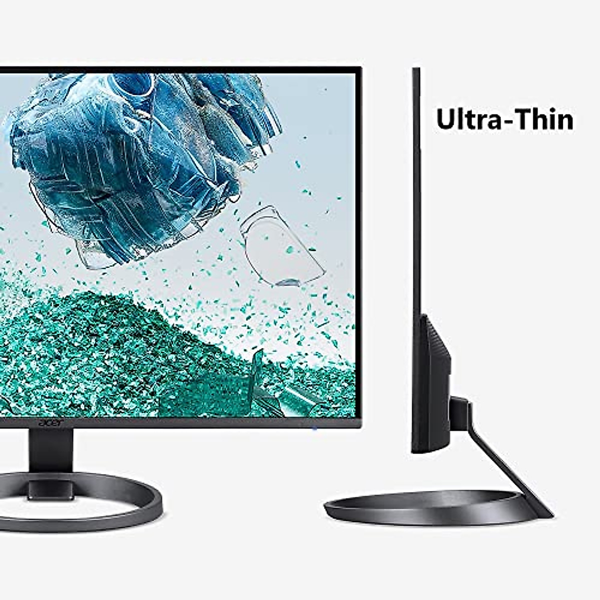 Acer Vero RL272 yii 27” 1920 x 1080 IPS Ultra-Thin Monitor | AMD FreeSync Technology | 75Hz Refresh | 1ms (VRB) | Zero-Frame | Made with 85% PCR & 5% Ocean-Bound Plastics | 2 x HDMI 1.4 Ports & VGA