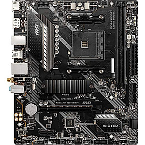 MSI MAG A520M Vector WiFi Gaming Motherboard (AMD AM4, DDR4, PCIe 3.0, SATA 6Gb/s, 1* M.2, USB 3.2 Gen 1, HDMI/DP, WiFi 5, Micro-ATX)