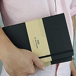 Classic Notebooks Lined Hardcover 2 Pcs A5 Hardcover Faux Leather Notebooks Premium PU Leather 120 GSM Quality Thick Paper 5 x 8.25 Inches Journal Notebook for Work & School 2 Black