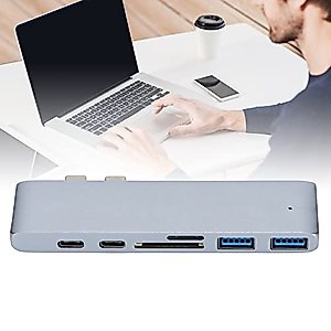 USB Hub, Multiport 7 in 2 Mini USB Adapter for