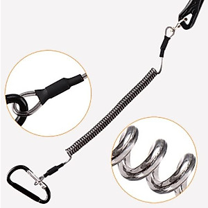 XIXIDIAN Fishing Pliers, Aluminum Alloy Fishing Gear, Fishing Tools & Accessories with Safety Coiled Lanyard and Sheath for Angler Friends or Family (Color : Black)