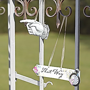 Talking Tables Truly Alice Mad Hatter Scene Setter Signs for a Tea Party or Wedding, Multicolor (8 Pack)