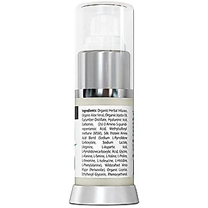 Eye Gel Anti-Aging Cream - Treatment for Dark Circles, Puffiness, Wrinkles and Fine Lines - Hyaluronic Acid Formula Infused Serum with Aloe Vera & Jojoba for Ageless Smooth Skin 5 oz