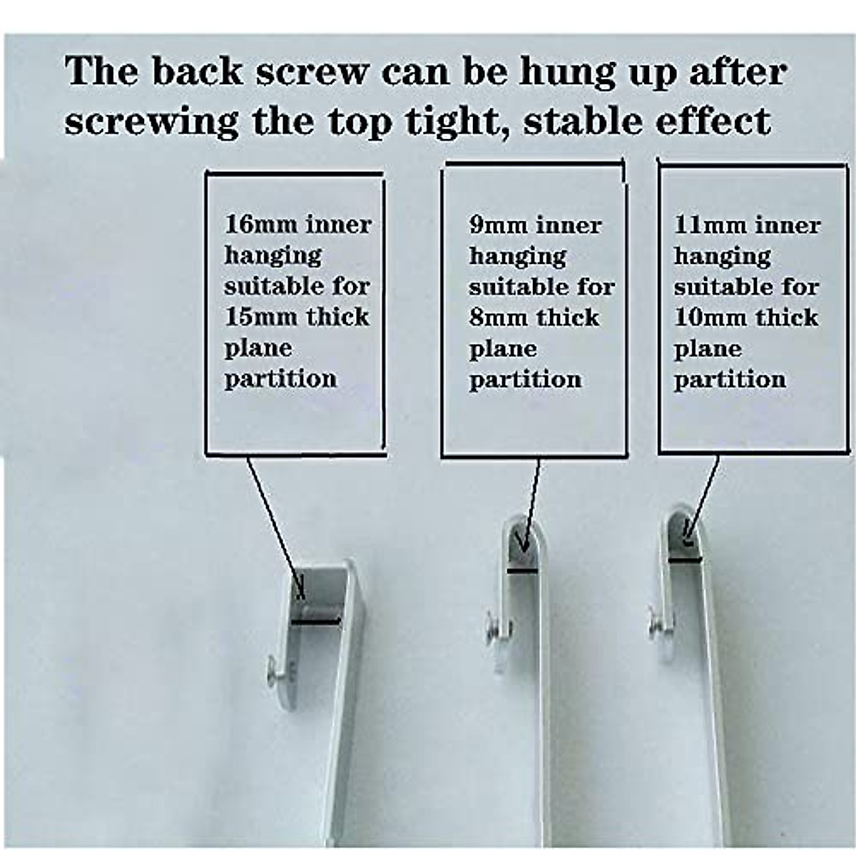 YES Time Shower Glass Door Hooks , 2 Piece Over The Door Hooks for Bathroom Frameless Glass Shower Door, Towel Hanger,Length 10cm/3.93" (Hook Inner Diameter of 9mm/0.35")