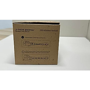 J-Tech Digital Scroll Endurance Mouse Ergonomic Vertical USB Mouse with Adjustable Sensitivity (600/1000/1600 DPI), Removable Palm Rest & Thumb Buttons - Reduces Hand/Wrist Pain (Style 1)