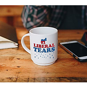 Father's Day Gift Mugs for Dad – “Lib Tears” Funny 14 oz Ceramic Novelty Coffee Mug | Christmas Stocking Stuffer or Birthday Gift for Dad from Son or Daughter | Husband Gifts from Wife | Gift Boxed
