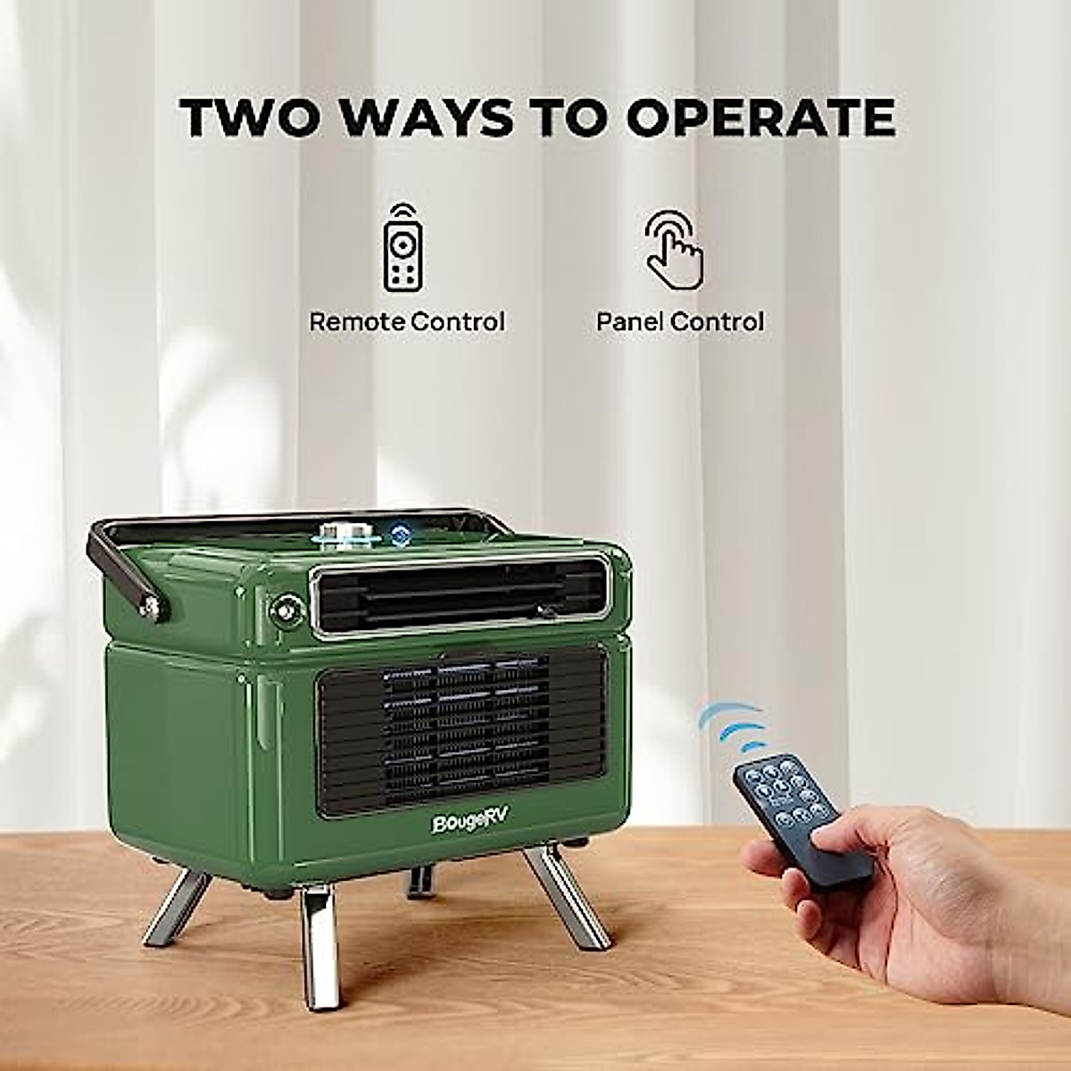 BougeRV Portable Air Conditioner, 1800BTU Compact Air Cooler,6 Wind Speeds Tent Air Conditioner for Van Life, Camping Tent, Outdoor, Office